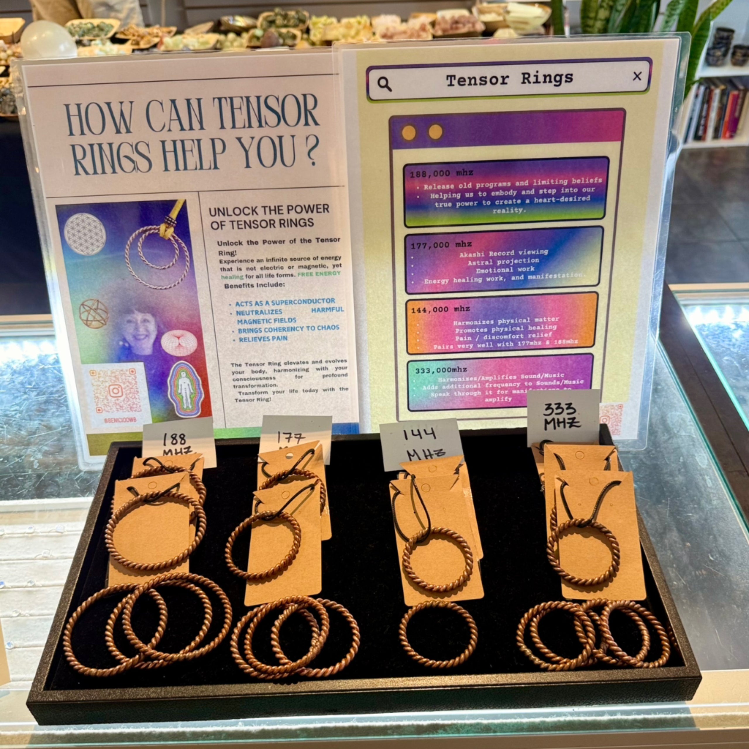 Tensor rings | Healing Vortex and Temple Metaphysical Crystal Rock Shop